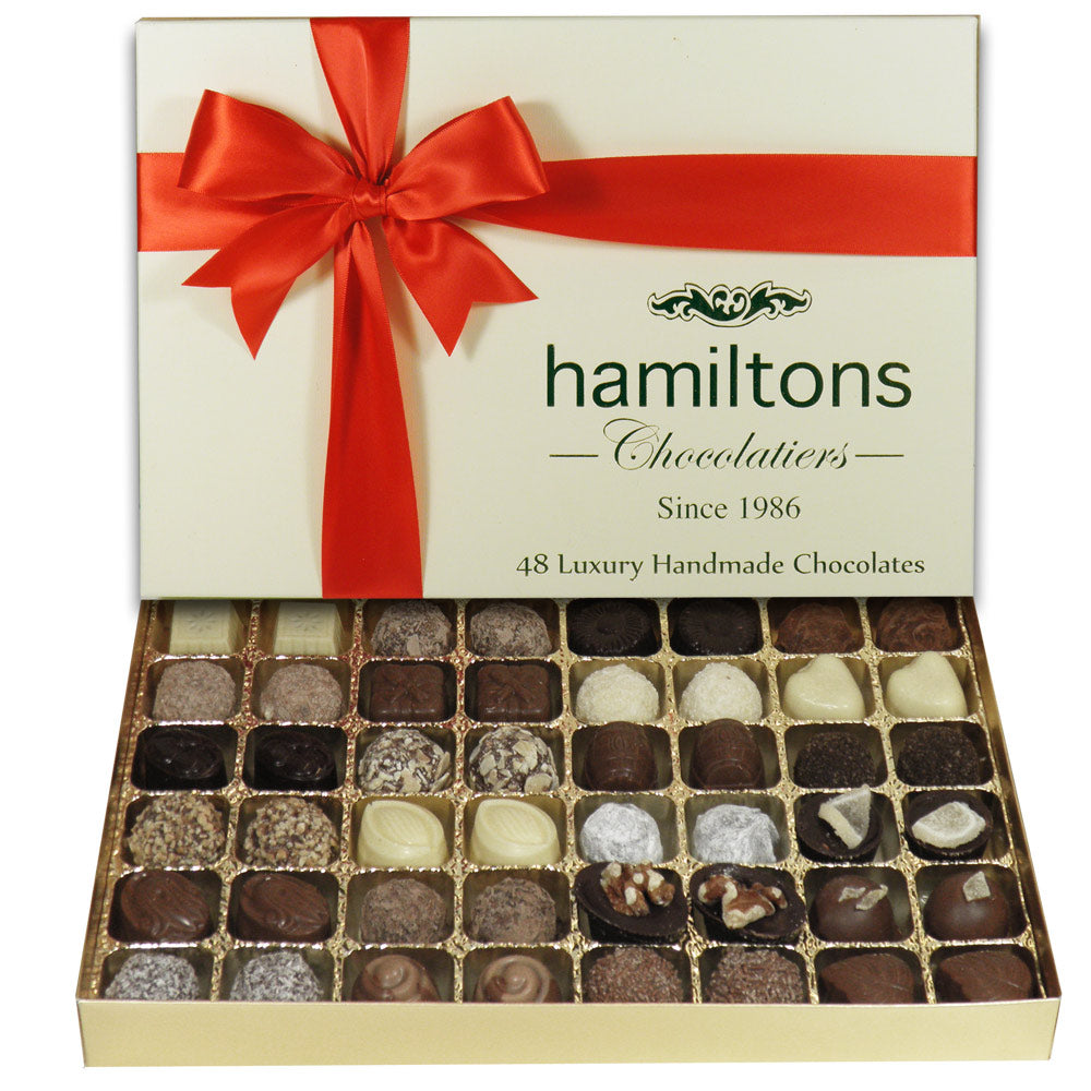 Valentine's Day Luxury Box | 48 Handmade Chocolates - Hamiltons ...