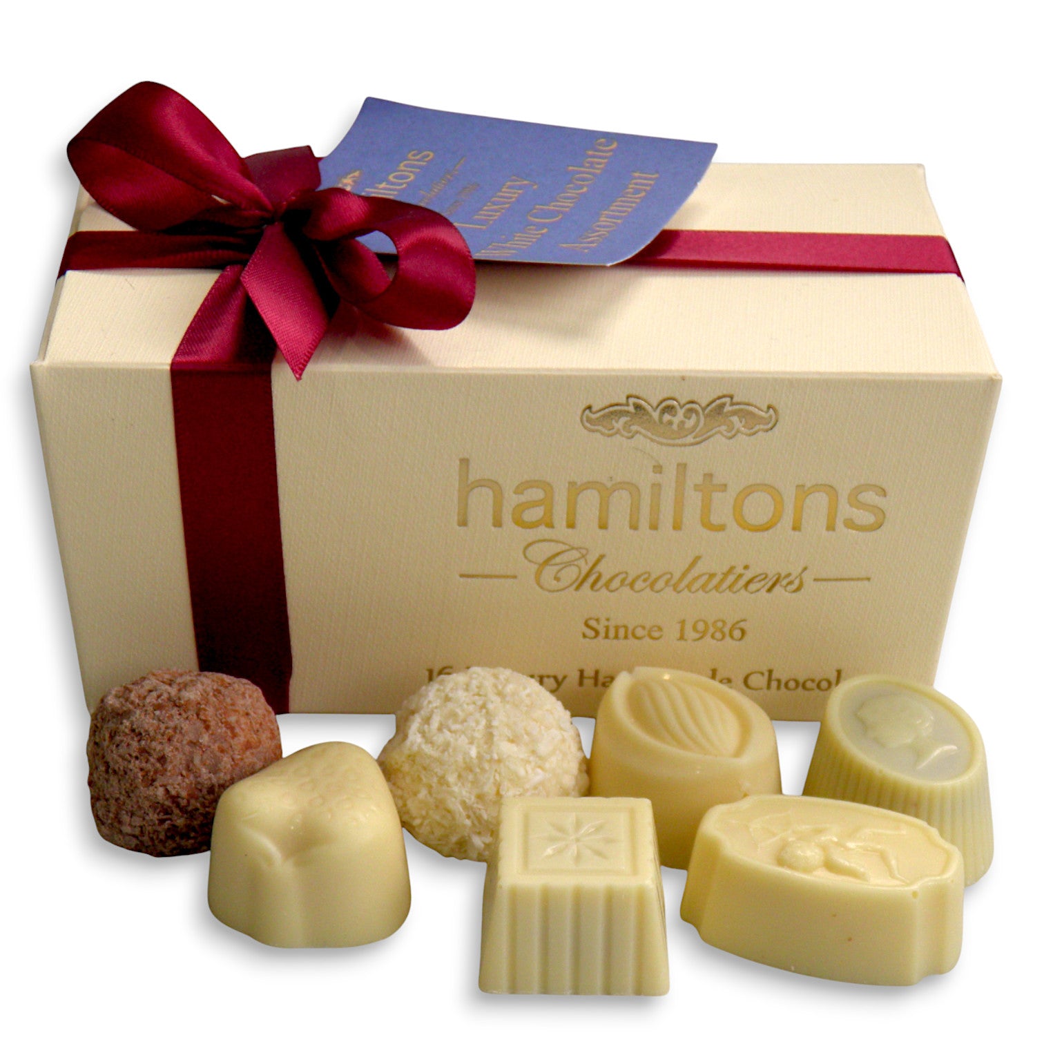 Handmade White Chocolate Selection | 16 Exquisite Treats | Hamiltons ...