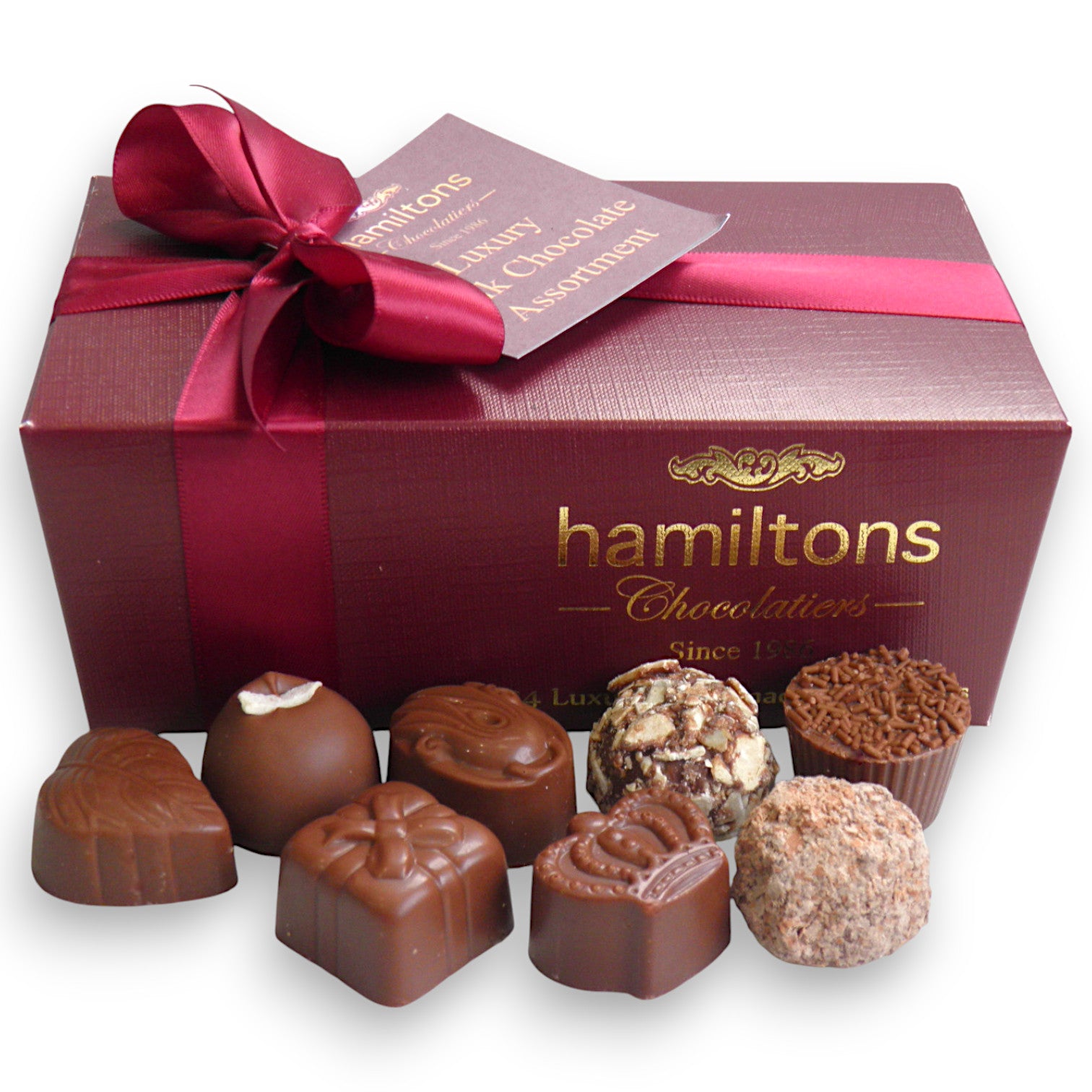 Luxury 24 Piece Handmade Milk Chocolate Selection | Hamiltons Chocolates UK