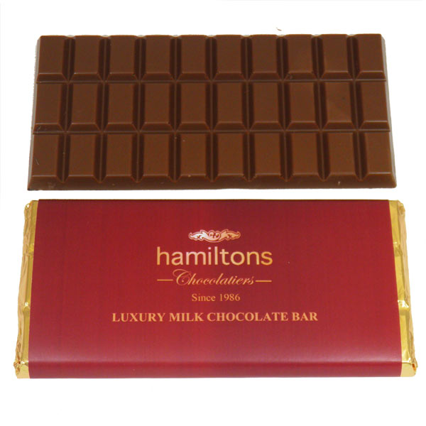 Belgian Milk Chocolate Bar | Hamiltons Chocolates UK