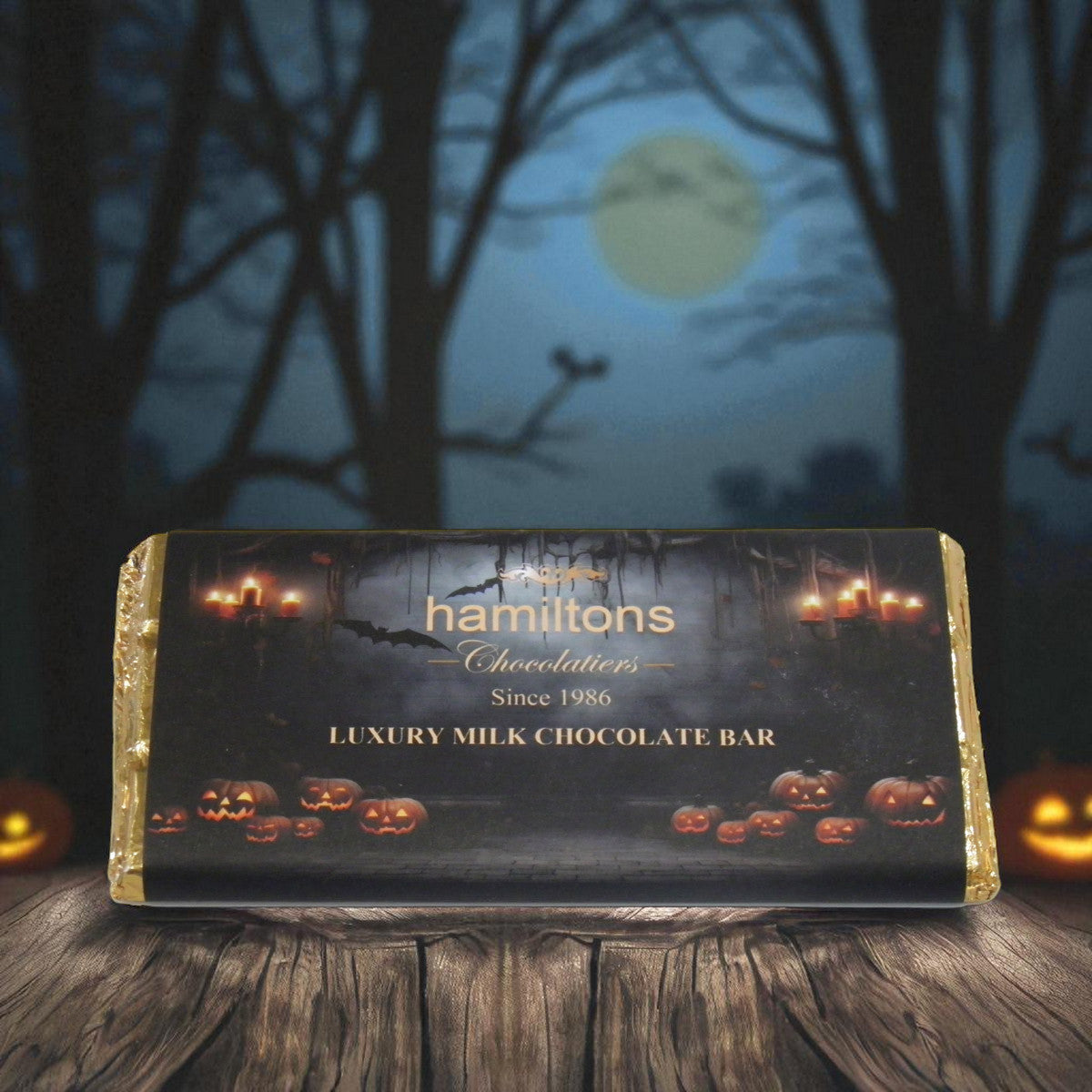 Halloween Belgian Milk Chocolate Bar | Hamiltons Chocolates UK