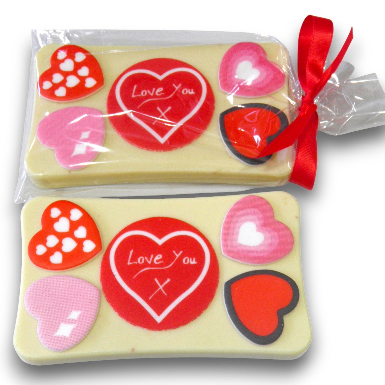 Valentines Belgian White Chocolate Bar | Hamiltons Chocolates UK