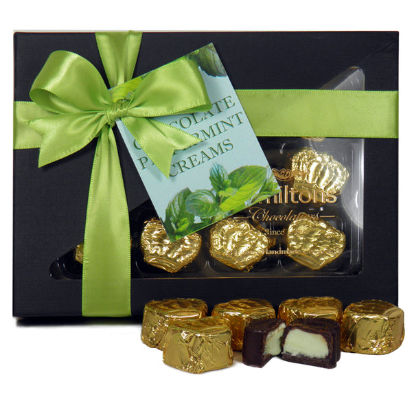 12 Dark Chocolate Peppermint Creams Gift Box | Hamiltons Chocolates UK
