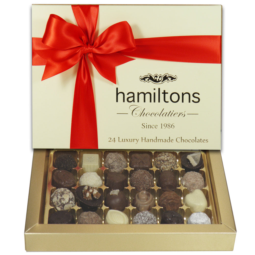 24-Piece Premium Luxury Valentine Chocolate Gift Box | Hamiltons ...